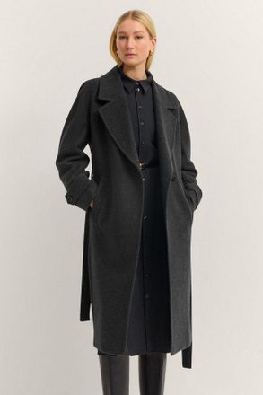 Bugatti Trenchcoat Loose Fit Oversized, Flexcity Stretch mit Bindegurt