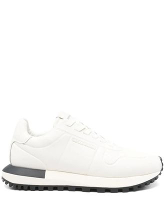 Emporio Armani Sneakers aus Leder - Nude