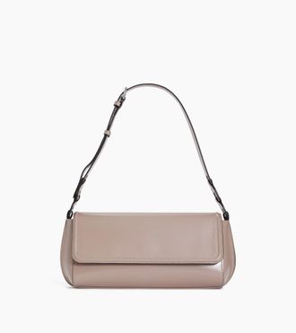 Le Tanneur Sac port&eacute; &eacute;paule moyen mod&egrave;le Solaise en cuir lisse effet box