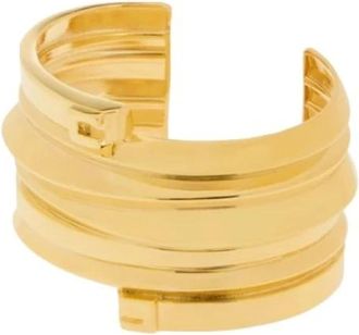 Elisabetta Franchi Femme, Accessoires, Jaune, Taille: S/M Bracelet Rigide avec D&eacute;tails Logo