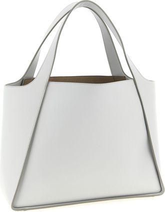 Stella McCartney Logo-Studded Tote Bag - White