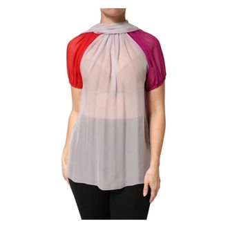 Dolce & Gabbana Kurz&auml;rmeliges Top - - Blouses & Shirts - Damen - Mehrfarbig - S