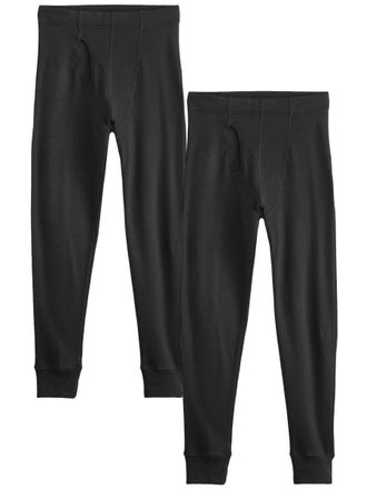 Next Herren Thermogen Leggings, 2er-Pack Schwarz M