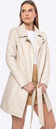 Wittchen Damenmantel aus Kunstleder Beige