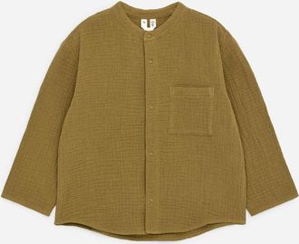 Arket Musselinhemd -Gr&uuml;n