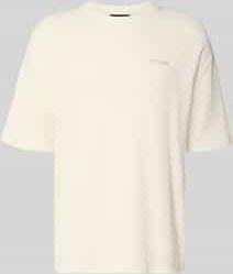 Pegador Strickshirt mit Strukturmuster und Label-Stitching