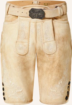 HIRSCHER Hirscher Trachten-Lederhose Berchtesgarden braun