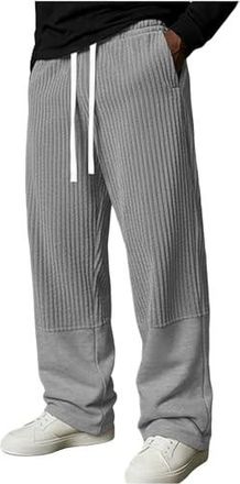 Generico Pantalon Homme Baggy Pantalon de Samoura&iuml; Japonais Casual Pantalon de Pirate Victorien r&eacute;tro Pantalon de Jogging de la Renaissance Steampunk en Coton 