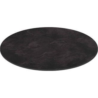 Oviala Plateau de table de jardin rond HPL 70 cm ardoise