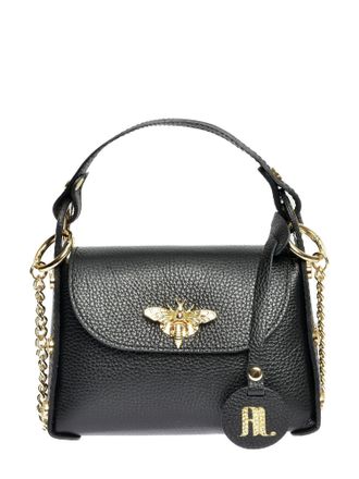 Anna Luchini Schwarz Rindsledertasche