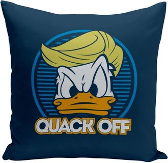 Fabulous Kissen mit Kissenbezug 40x40 cm Donald Trump - Quack Off Parodie Film Präsident Anime