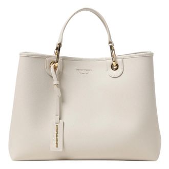 Emporio Armani Femme, Sacs, Blanc, Taille: ONE Size Sac &Eacute;paule Shopping &Eacute;l&eacute;gant
