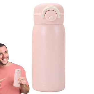 Generico Bouteille en acier inoxydable - Couvercle sautant avec isolation de 6 &agrave; 12 heures - Bouteille deau isol&eacute;e sous vide en acier inoxydable | Pour pique-n