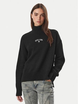 Guess Pullover W6BR09 Z1252 Schwarz Relaxed Fit