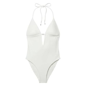Tory Burch Tie-Back One-Piece - - Swimwear - Damen - Wei&szlig; - S