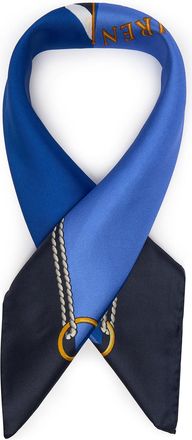 Lauren Ralph Lauren Seidentuch LAUREN RALPH LAUREN Colour-Blocked Anchor-Crest 454P09785003 Blau
