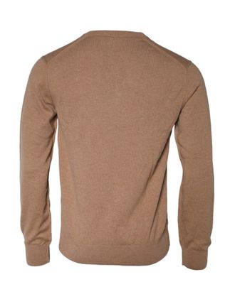 Dolce & Gabbana Mens Cashmere V-Neck Sweater Brown