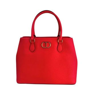 Twinset Femme, Sacs, Rouge, Taille: ONE Size Sac &agrave; main &eacute;l&eacute;gant en cuir PU