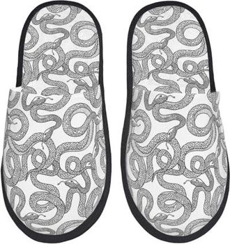 Generic Chaussures De Maison Serpent Pantoufle Duveteux Fuzzy Pantoufles Outdoor Slippers Pour H&ocirc;tels Hiver Voyages M