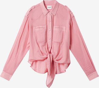 Isabel Marant Chemise Valiane - Femme - Rose - Taille 34 - Marant &Eacute;toile