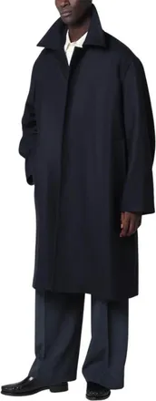STUDIO NICHOLSON Ady Coat - Homme - Manteaux - Bleu - Taille: M
