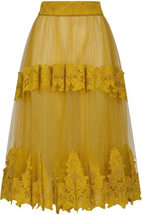 Elisabetta Franchi HOSEN & R&Ouml;CKE - Midi-R&ouml;cke auf YOOX.COM