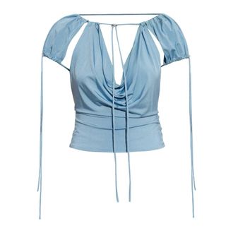 Charlotte Knowles Cu Top - - Blouses & Shirts - Damen - Blau - XS
