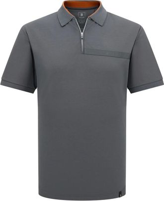 Boggi Milano Homme, Tops, Gris, Taille: XL Polo Piqu&eacute; Frais Cool Jade
