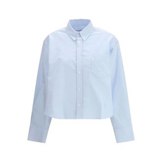 Ami Femme, Blouses et Chemises, Bleu, Taille: 36 FR Cotton Dress Shirt