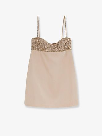 Retrof&ecirc;te Shyla satin dress with rhinestones detail - RETROFETE - gender_Woman