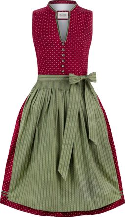 Stockerpoint Damen Dirndl Bella I Größe 32-48 I Trachtenkleid mit liebevollen Details & eleganter Dirndlschürze I Bequem & pflegeleicht I Perfekt für Trachten & Fe