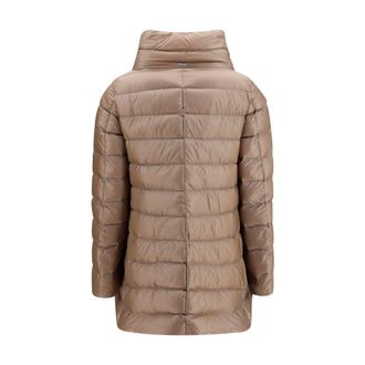 Herno Womens Beige Polyester Full-Length Jacket Clothing