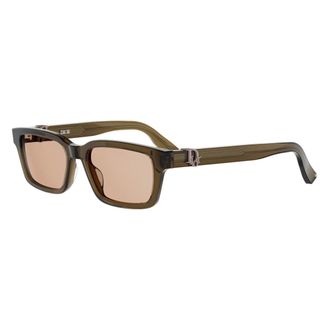 Dior Schr&auml;ge rechteckige Sonnenbrille - - Accessories - unisex - Braun - 53 MM