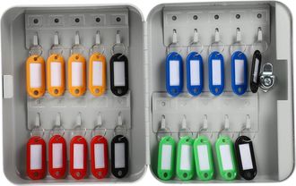 Lurrose Schl&uuml;sselbox Wandmontage Schl&uuml;sselmanagement Schl&uuml;sselsafe f&uuml;r Haus B&uuml;ro Autoh&auml;ndler mit Nummerierten Schl&uuml;sselanh&auml;ngern Stabile Aufbewahrung Sicherhe