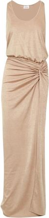 Andamane Femme, Robes, Jaune, Taille: 40 FR Knot-detail Racerback Dress