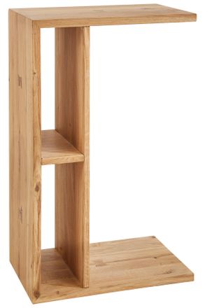 Linea Natura Beistelltisch, Eiche, Holz, Eiche, vollmassiv, 65x40x25 cm, Wohnzimmer, Wohnzimmertische, Beistelltische