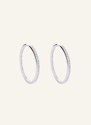 Pompidou Creolen Lillian Maxi Pav&eacute; By Glambou silber