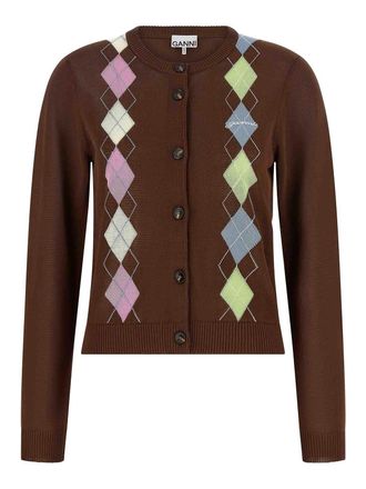Ganni Cardigan - Braun
