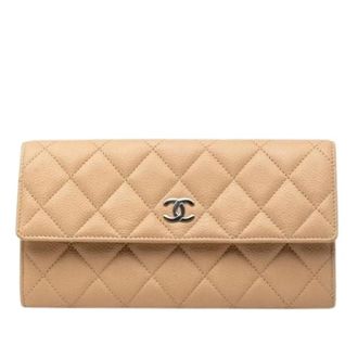 Chanel Pre-owned Long wallet (bi-fold) - - Pre-owned - Damen - Beige - ONE SIZE
