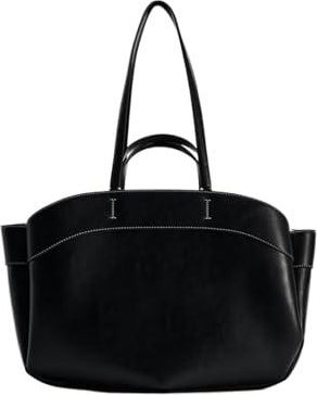 Generic Sac &agrave; bandouli&egrave;re Compatible for femmes, sac de loisirs et portable en forme seau, main for(Black)