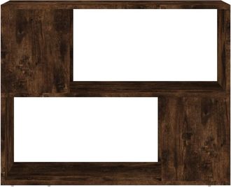 Generic Offene B&uuml;cherregale, Freistehend, Platzsparendes Aufbewahrungsregal aus Holzwerkstoff f&uuml;r B&uuml;cher, Dekoration und Medien (Ger&auml;ucherte Eiche)