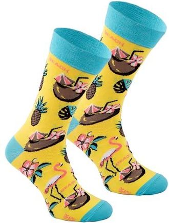 Rainbow Socks Femmes Hommes Chaussettes - 1 paire - Flamingo - Taille 36-40