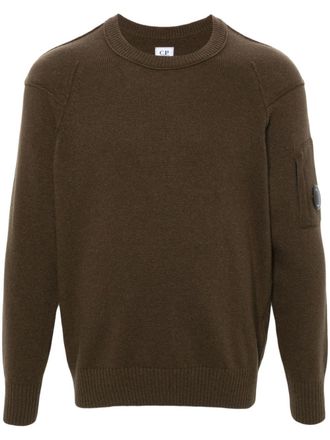 C.P. Company Pullover mit Linsen-Detail - Gr&uuml;n