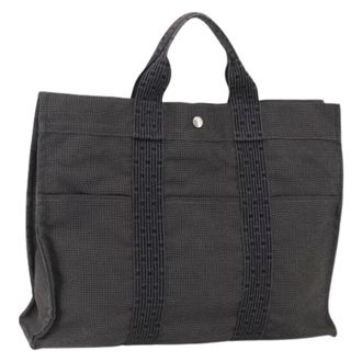 Herm&egrave;s Pre-owned Vintage Canvas Tote Bag - - Pre-owned - Damen - Grau - ONE SIZE