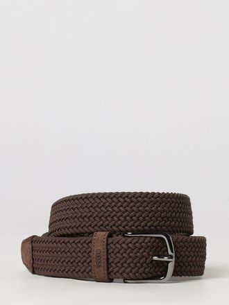 HUGO BOSS Ceinture ajustable en cuir tress&eacute; avec boucle &agrave; ardillon