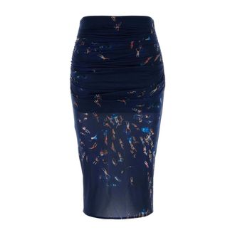 Blumarine Print Jersey Skirt - - Skirts - Damen - Mehrfarbig - S