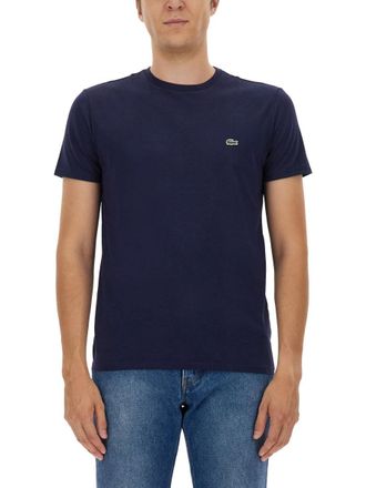 Lacoste Logo Cotton T-Shirt - Blue