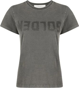 Golden Goose Femme, Tops, Gris, Taille: 40 FR Doris Cotton T-Shirt