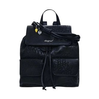 Desigual Femme, Sacs, Noir, Taille: ONE Size Sac &agrave; main avec plusieurs poches et fermeture &agrave; bouton