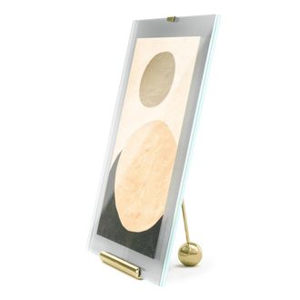 Umbra Flute Bilderrahmen 20x25 cm - Moderner Fotorahmen in Gold - F&uuml;r Fotos, Bilder & Erinnerungen, Stilvolles Dekor f&uuml;r Zuhause oder B&uuml;ro